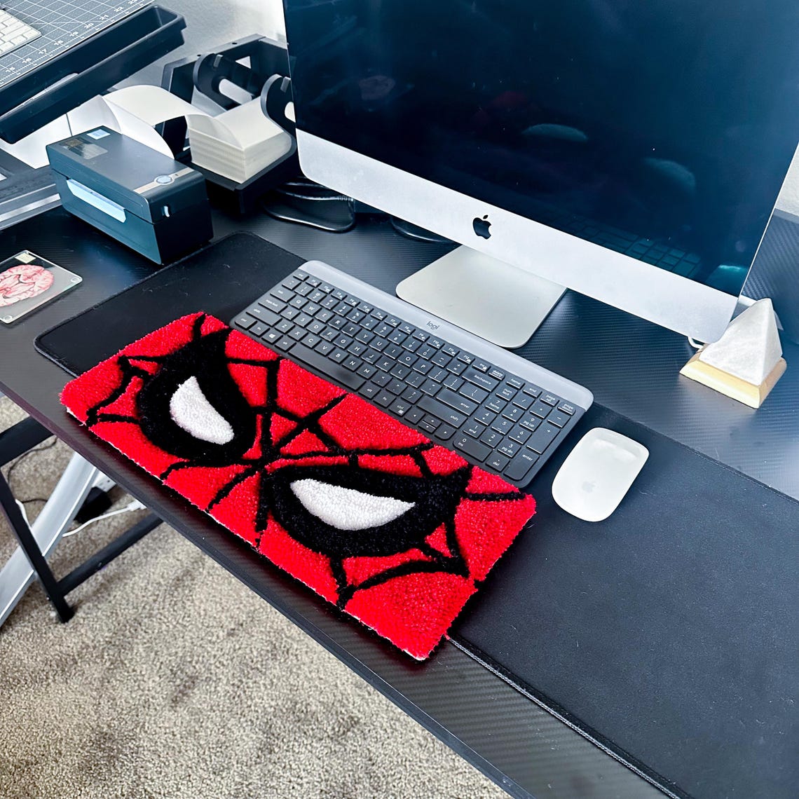 Red Web Comic Keyboard Wrist Rest Rug - Etsy
