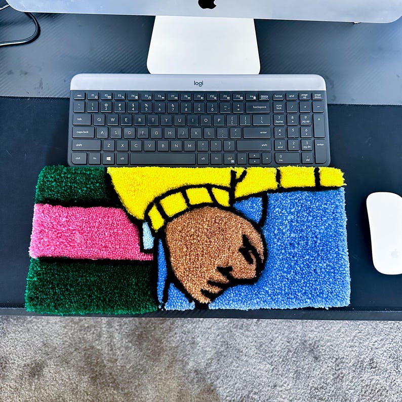 Angry Fist Meme Custom Keyboard Wrist Rest Rug - Etsy
