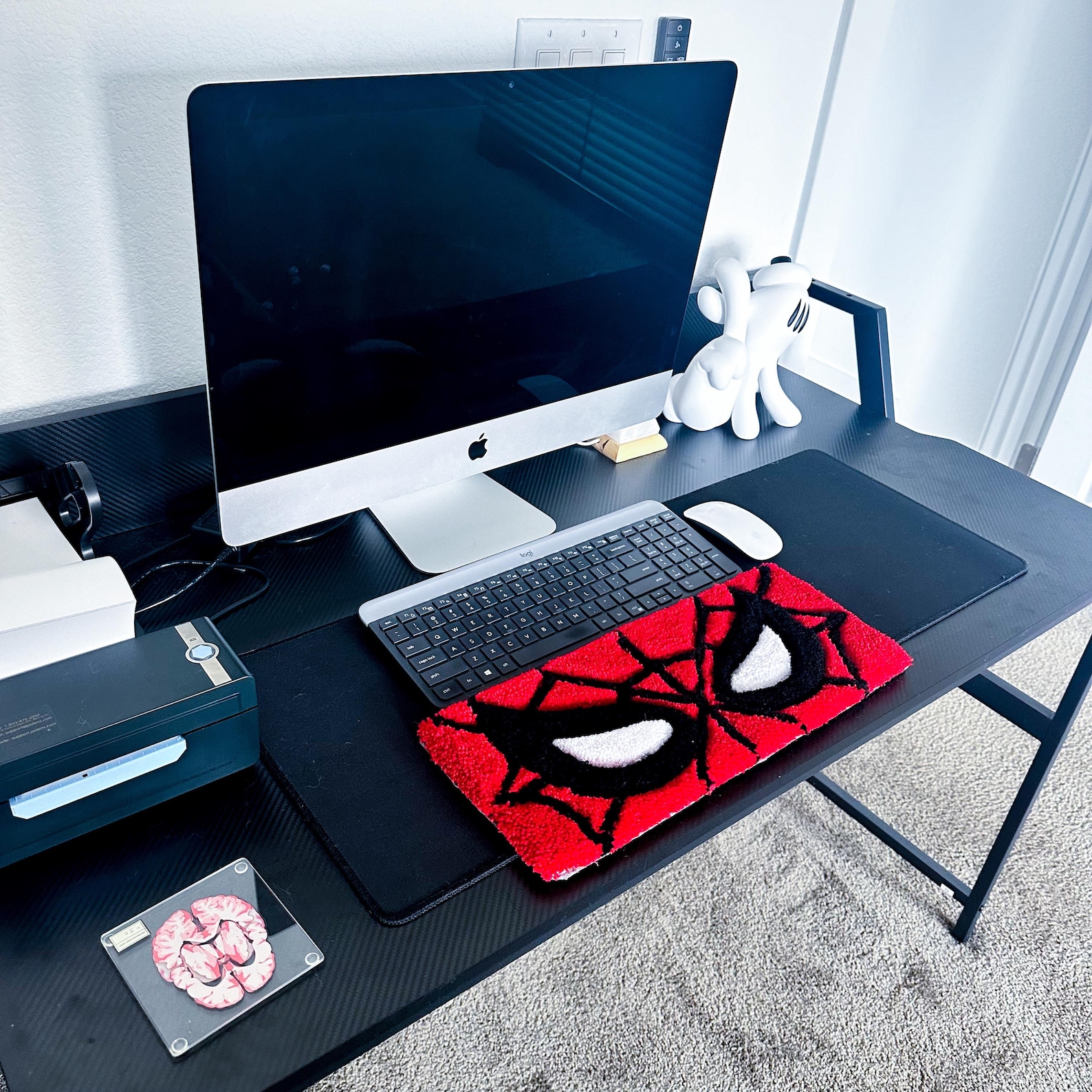 Red Web Comic Keyboard Wrist Rest Rug - Etsy