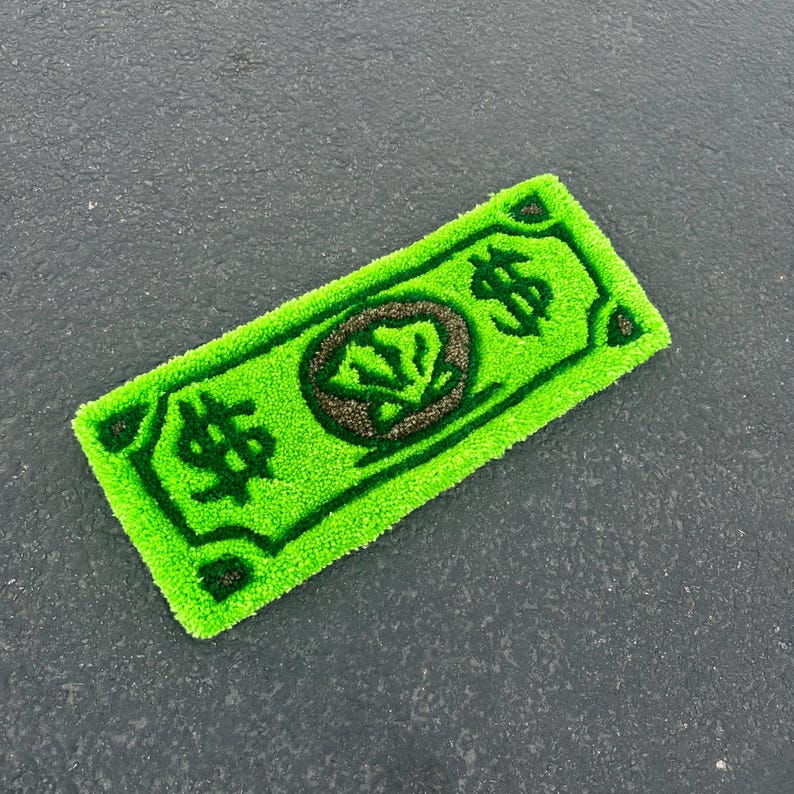 Cash Money Custom Keyboard Wrist Rest Rug - Etsy