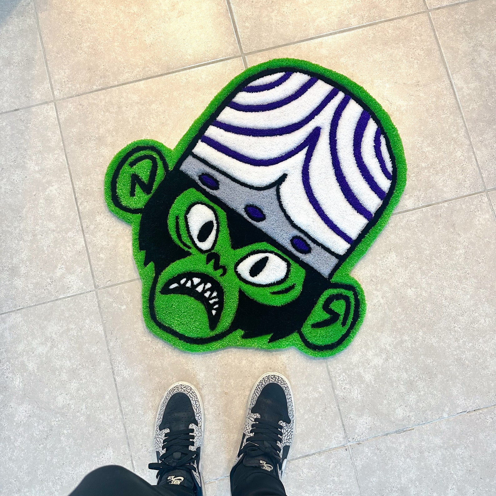 Custom Cartoon Monkey Jo Evil Villan Rug - Etsy