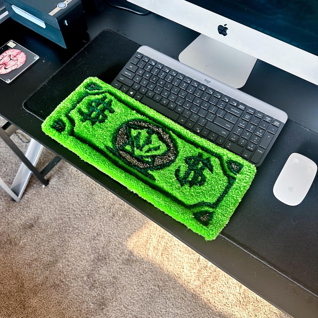 Cash Money Custom Keyboard Wrist Rest Rug - Etsy