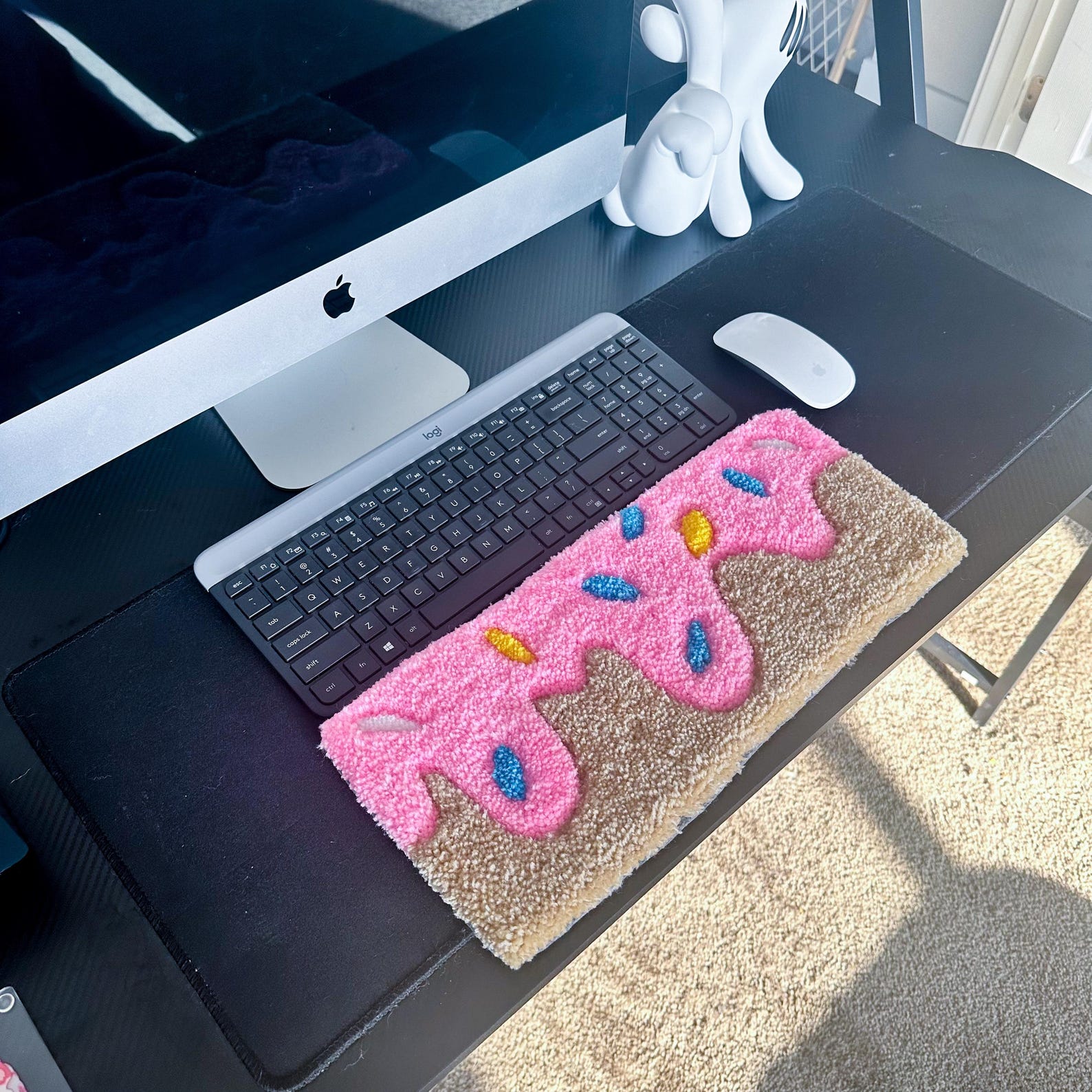 Sprinkle Donut Custom Keyboard Wrist Rest Rug - Etsy