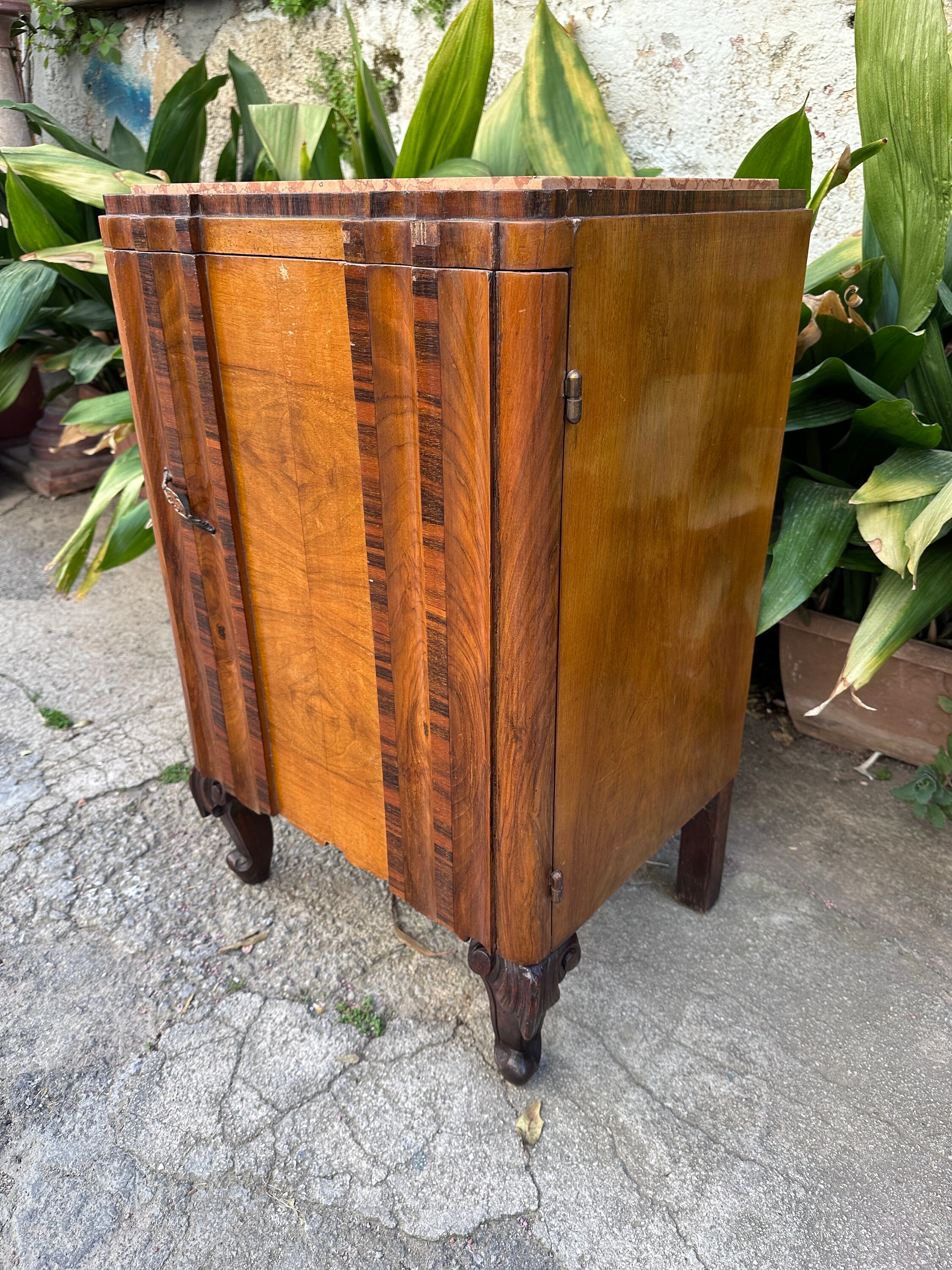 Pair of Art Deco Bedside Tables - Etsy