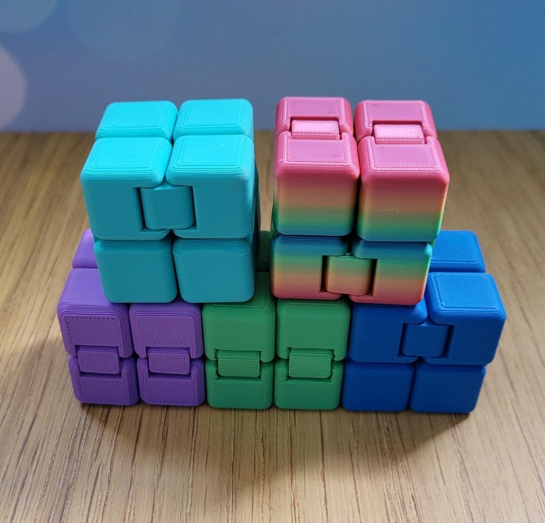 Infinity Fidget Cube, 3D Printed Sensory Toy Crafted by Designs by ...