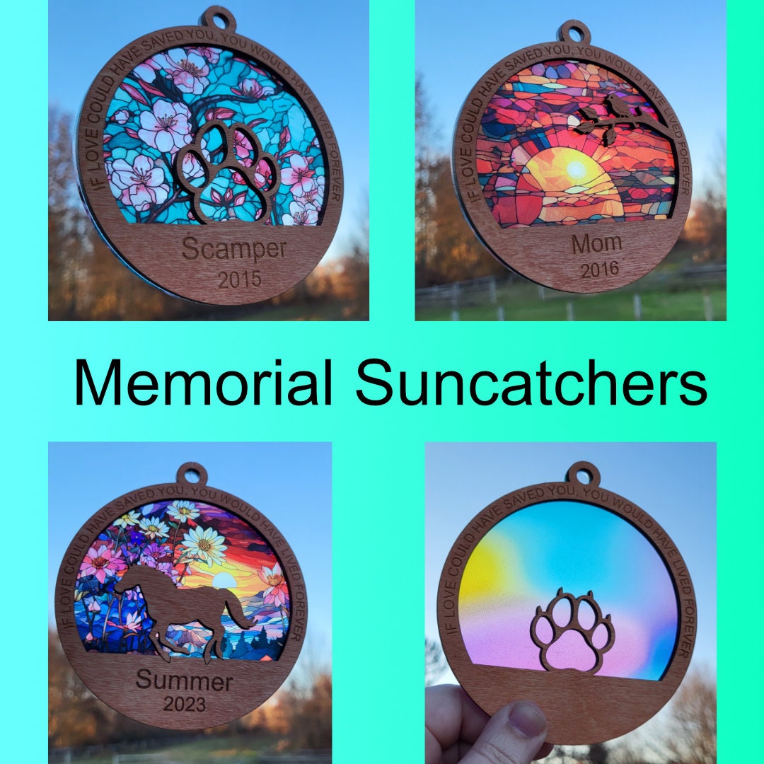 Memorial Suncatchers personalized Crafted by Designs by Scamper, Gift ...