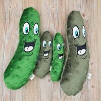 Plushy Crochet Pickle - Made to Order - Custom Colors - Etsy