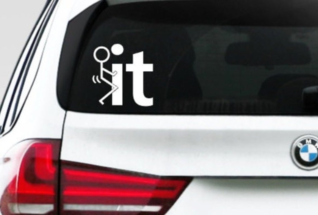F It Vinyl Decal - Etsy
