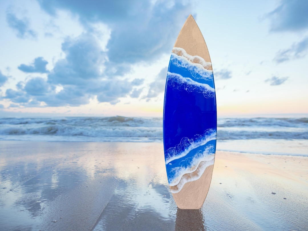Epoxy Resin Surfboard Wall Decor, Surfer Gift - Etsy