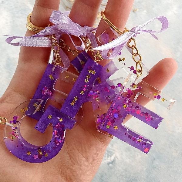 Purple Keychain - Etsy