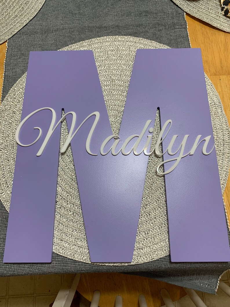 Custom Wood Letter Name Sign – Nursery Decor, Baby Shower Gift - Etsy