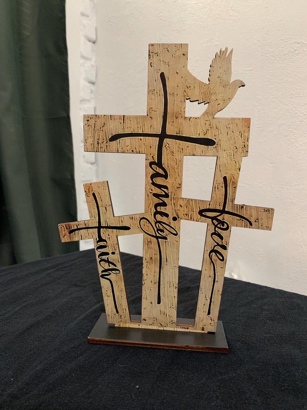 Three Cross Stand-christian Home Decor-church Decor-faith Decor-crosses ...