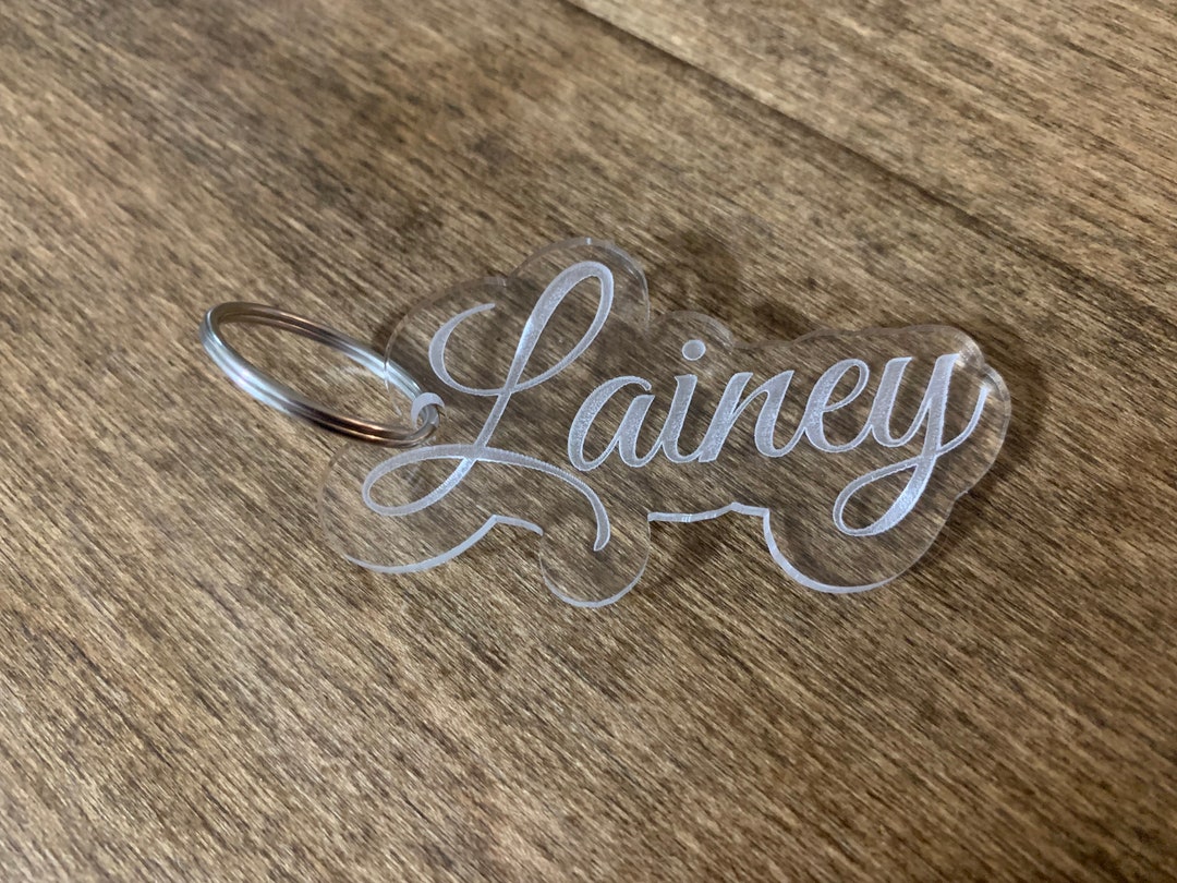 Acrylic Backpack Name Tags - Back to School Tag - Backpack Tags - Name ...