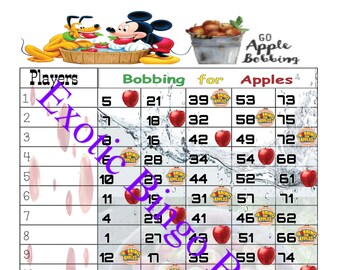 Apple Bingo Board - Etsy