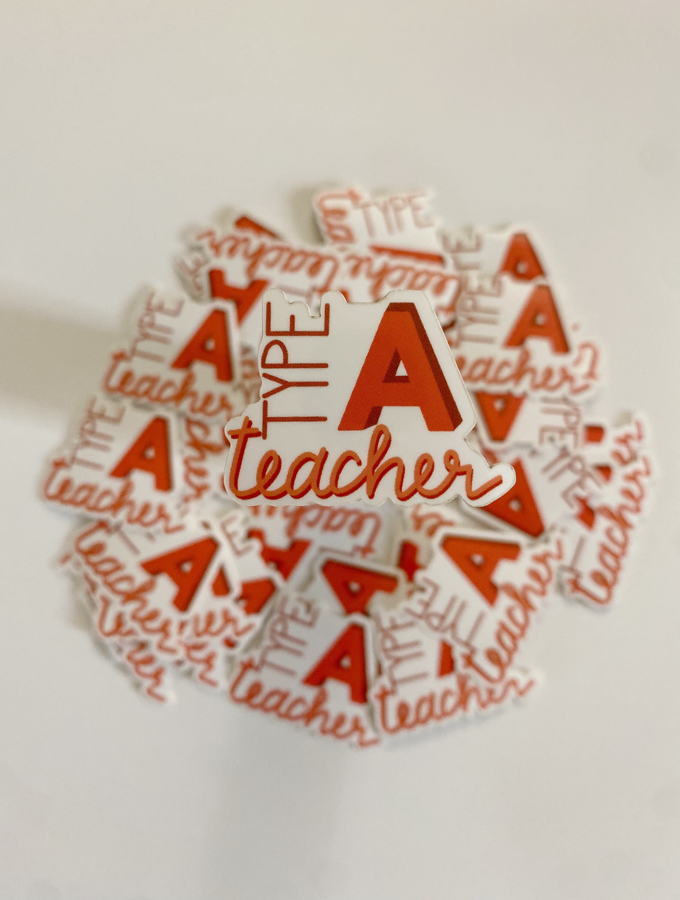 Teacher Stickers, Type B Teacher Sticker, Type A Teacher Sticker ...