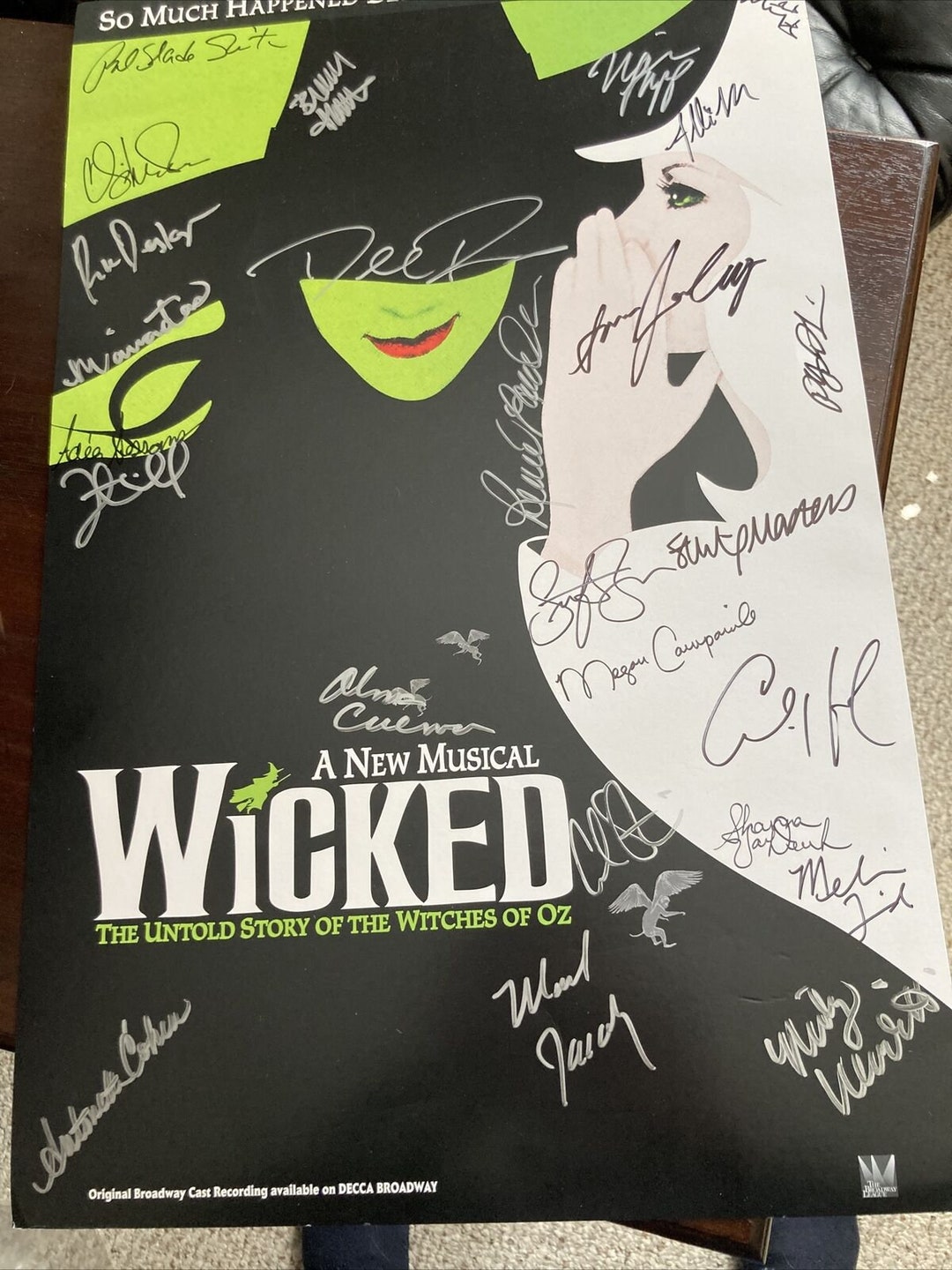 Signed Wicked Poster by Entire Travelling Cast That I Won at Fox ...