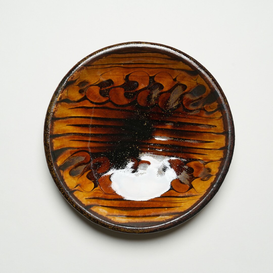 Fumotogama Shodaiyaki Slipware Plate - Etsy