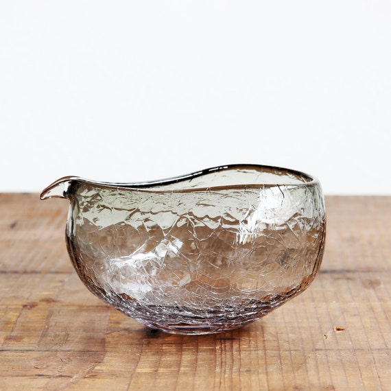 Daisaku Hashimura Crack Glass Katakuchi Sake Server Japanese Etsy