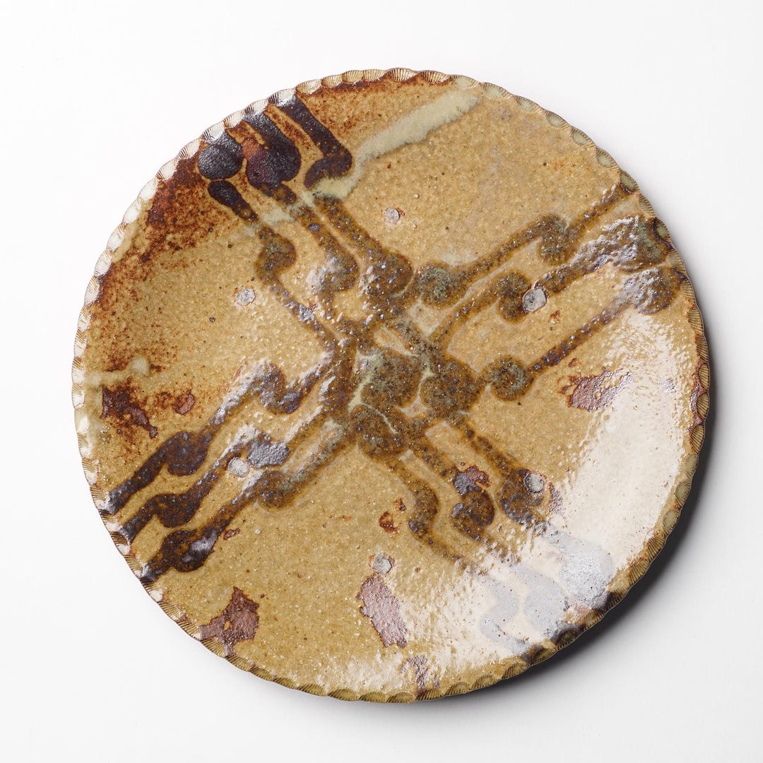 Mino Woodfired Exhibition Taro Tanaka Medium Plate - Etsy