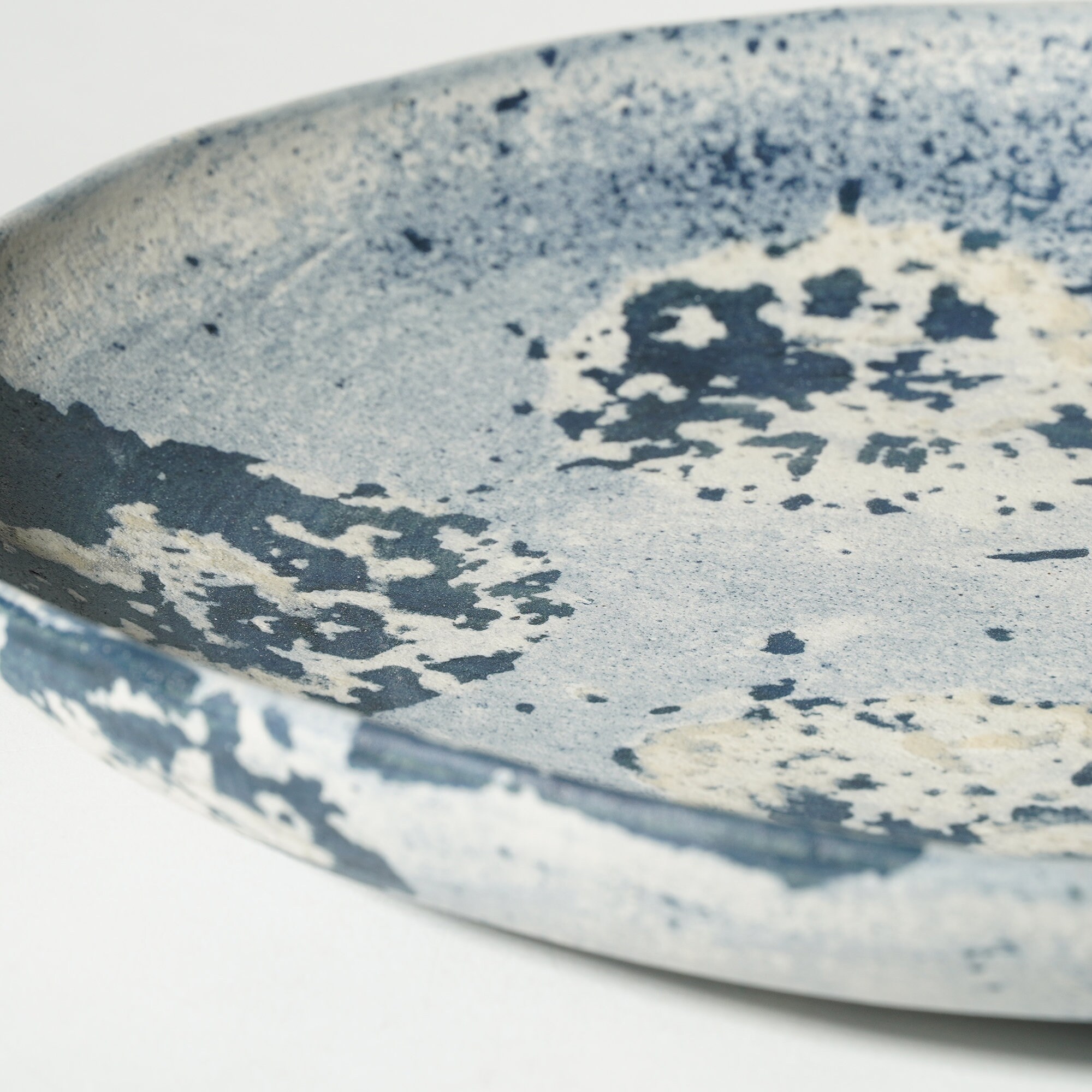Nobuko Konno Large Round Plate Spot Blue - Etsy