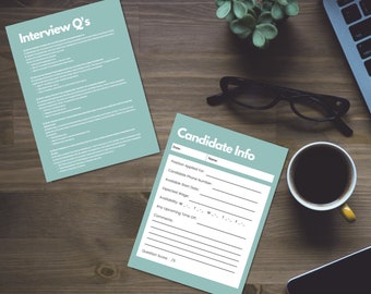 Employee Interview Information Form - Etsy