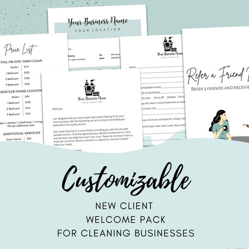 New Client Welcome Packet Bundle Policies Client Onboarding - Etsy