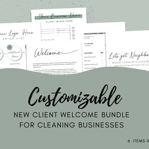 Minimalist New Client Welcome Bundle Policies Client Intake - Etsy ...