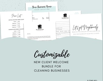 New Client Cleaning Service Contract - Etsy