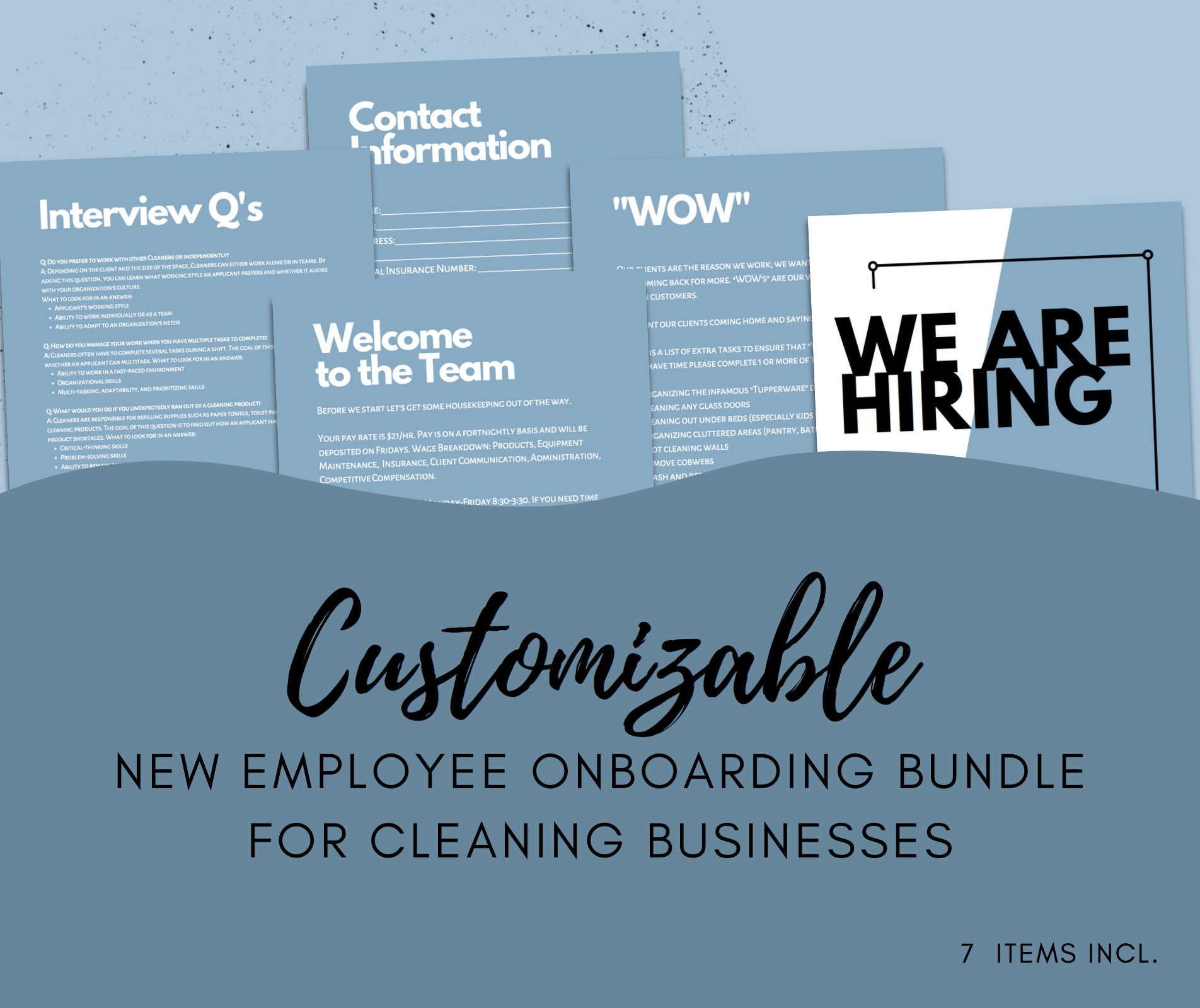 Employee Welcome Pack, Bundle, New Hire, Employee Onboarding Template ...