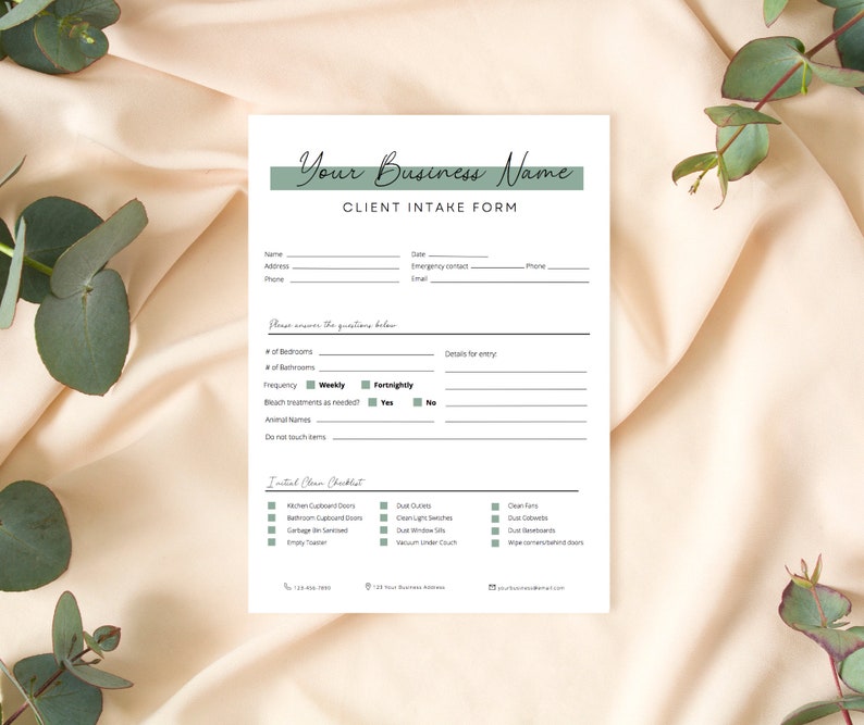 Minimalist New Client Welcome, Bundle, Policies, Client Intake Template ...