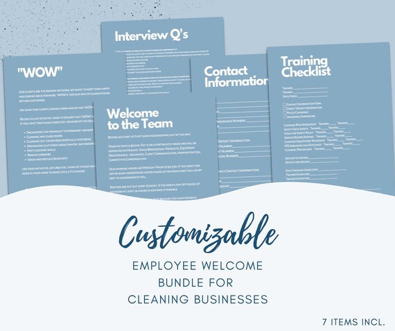 Employee Welcome Pack Bundle New Hire Employee Onboarding - Etsy