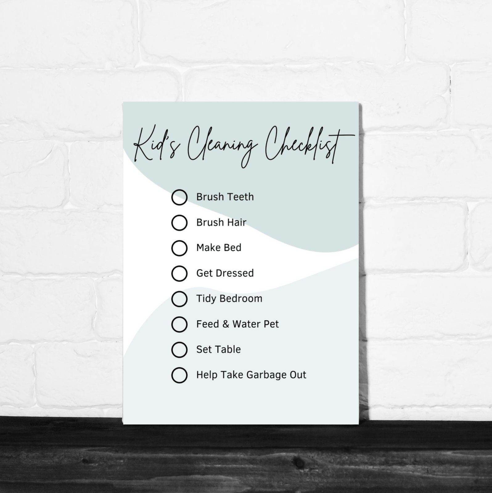 GET ORGANIZED Cleaning Checklist Cards 6pk, Editable Download Home ...