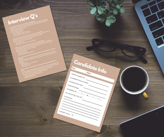 Job Interview Question Pack Interview Questions Candidate | Etsy