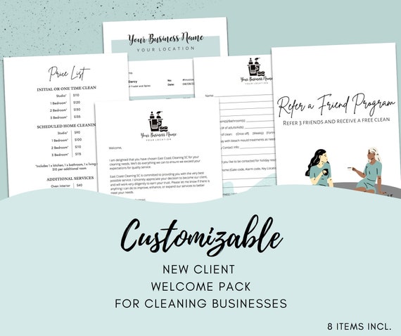 New Client Welcome Packet Bundle Policies Client Onboarding - Etsy