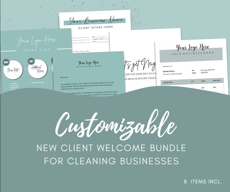 New Client Welcome Packet, Bundle, Policies, Client Onboarding Template ...