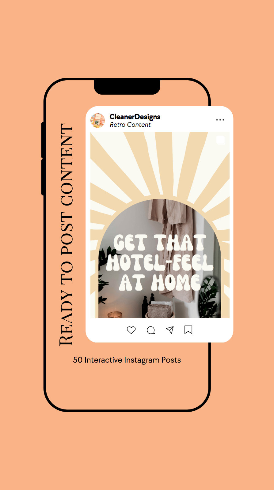 RETRO INSTAGRAM POST Bundle, Groovy Insta Content, Cleaning Business ...