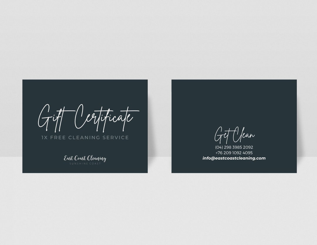 BUSINESS Gift Certificate Template Printable, Template With Logo ...