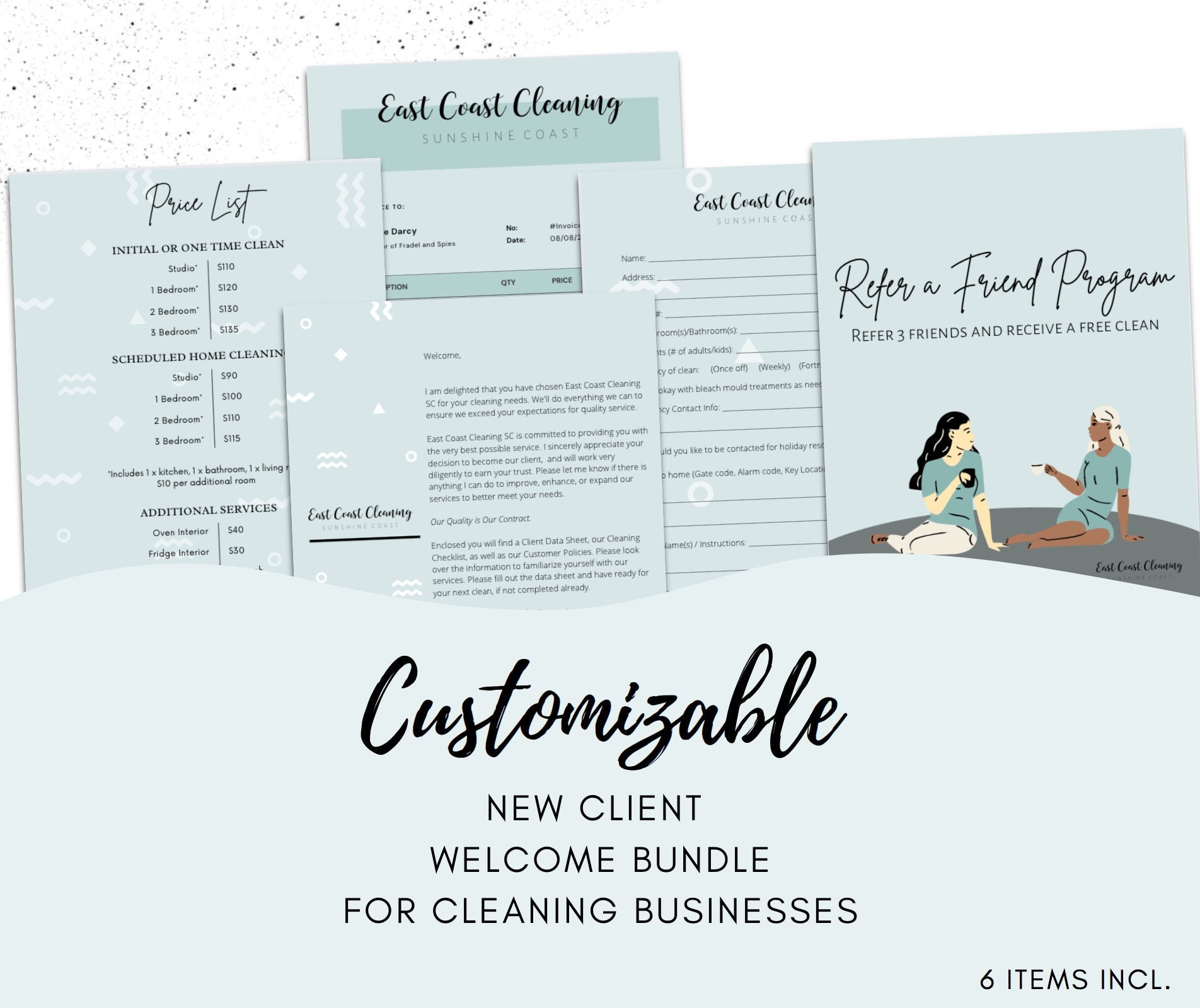 New Client Welcome Pack FUN Bundle Policies Client - Etsy