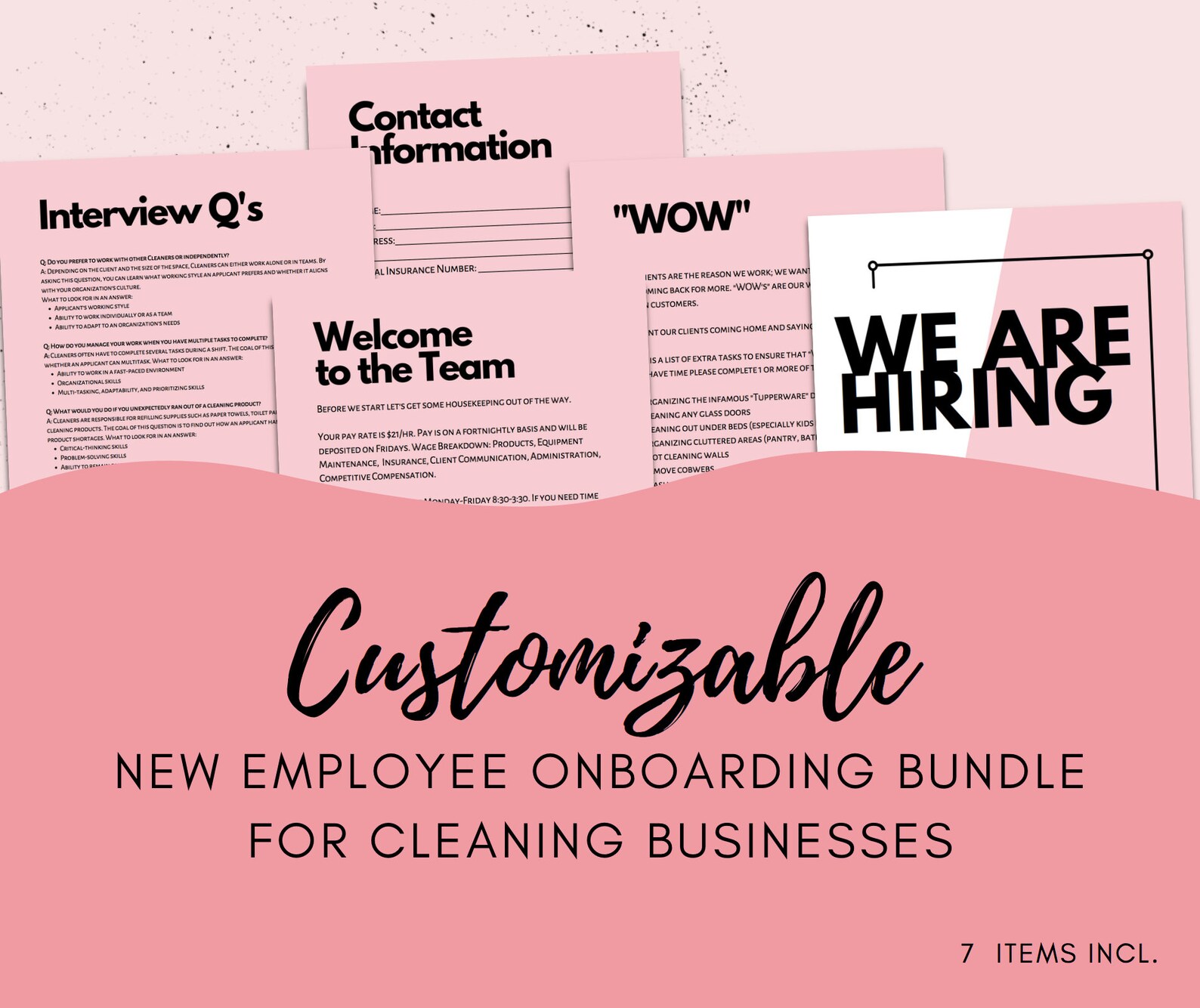 Employee Welcome Pack, Bundle, New Hire, Employee Onboarding Template ...