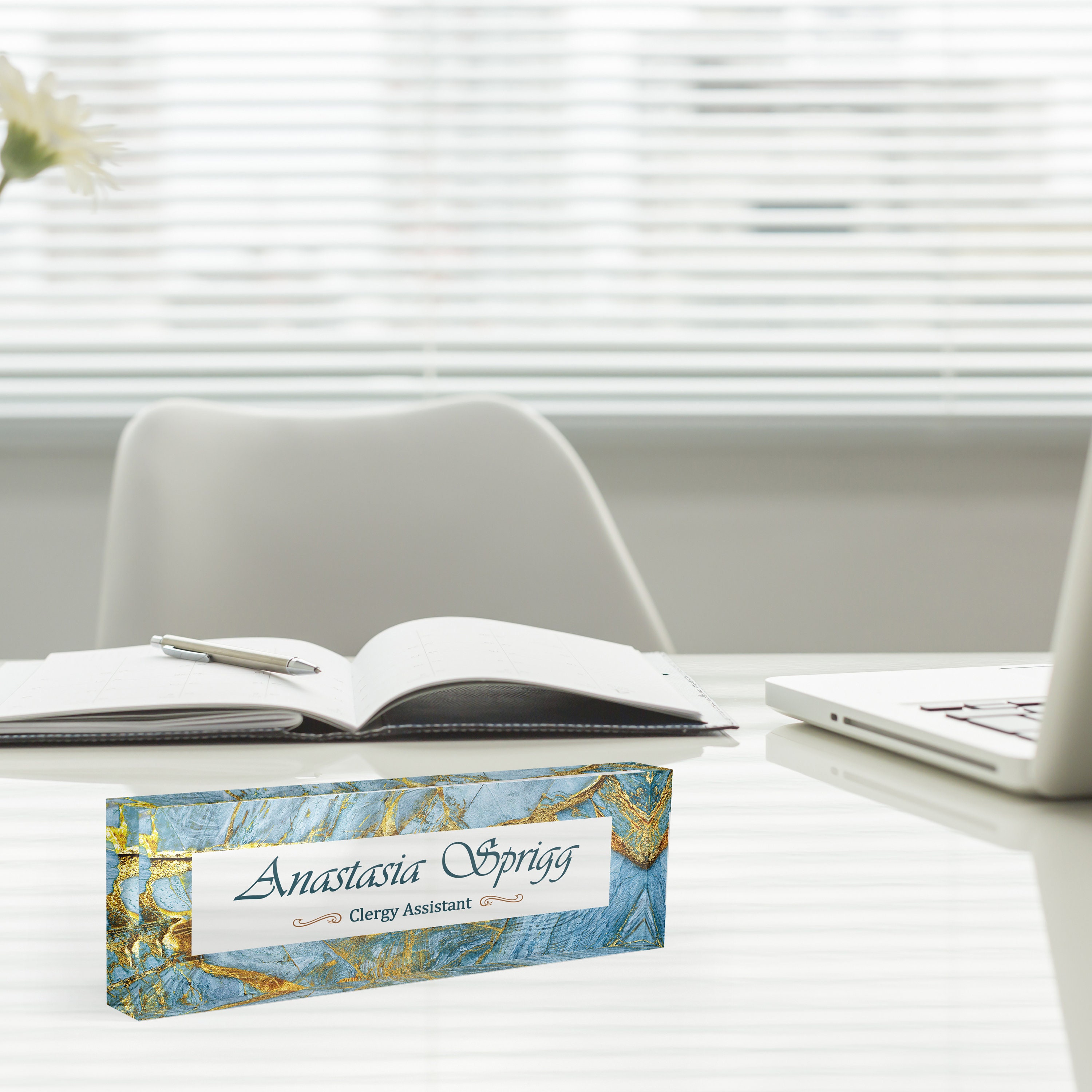 Luxury Desk Name Plate Custom Personalized Desk Sign, Office Gift, Office Sign Desk Accessories ...