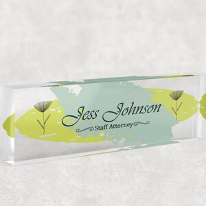 Colorful Desk Name Plate Custom Personalized Desk Sign Plaque Office ...