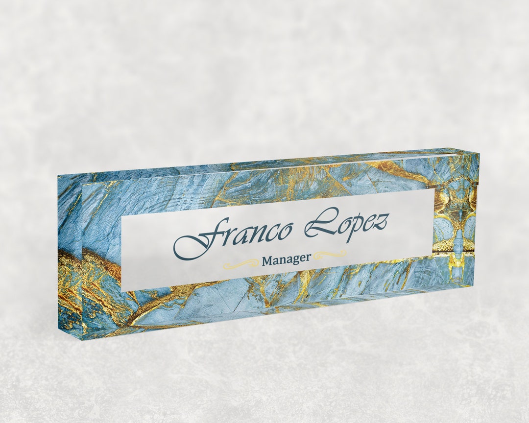 Luxury Desk Name Plate Custom Personalized Desk Sign, Office Gift ...