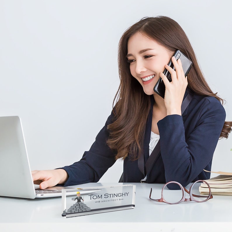 Architect Desk Name Plate Comic Concept Custom Personalized Desk Sign ...