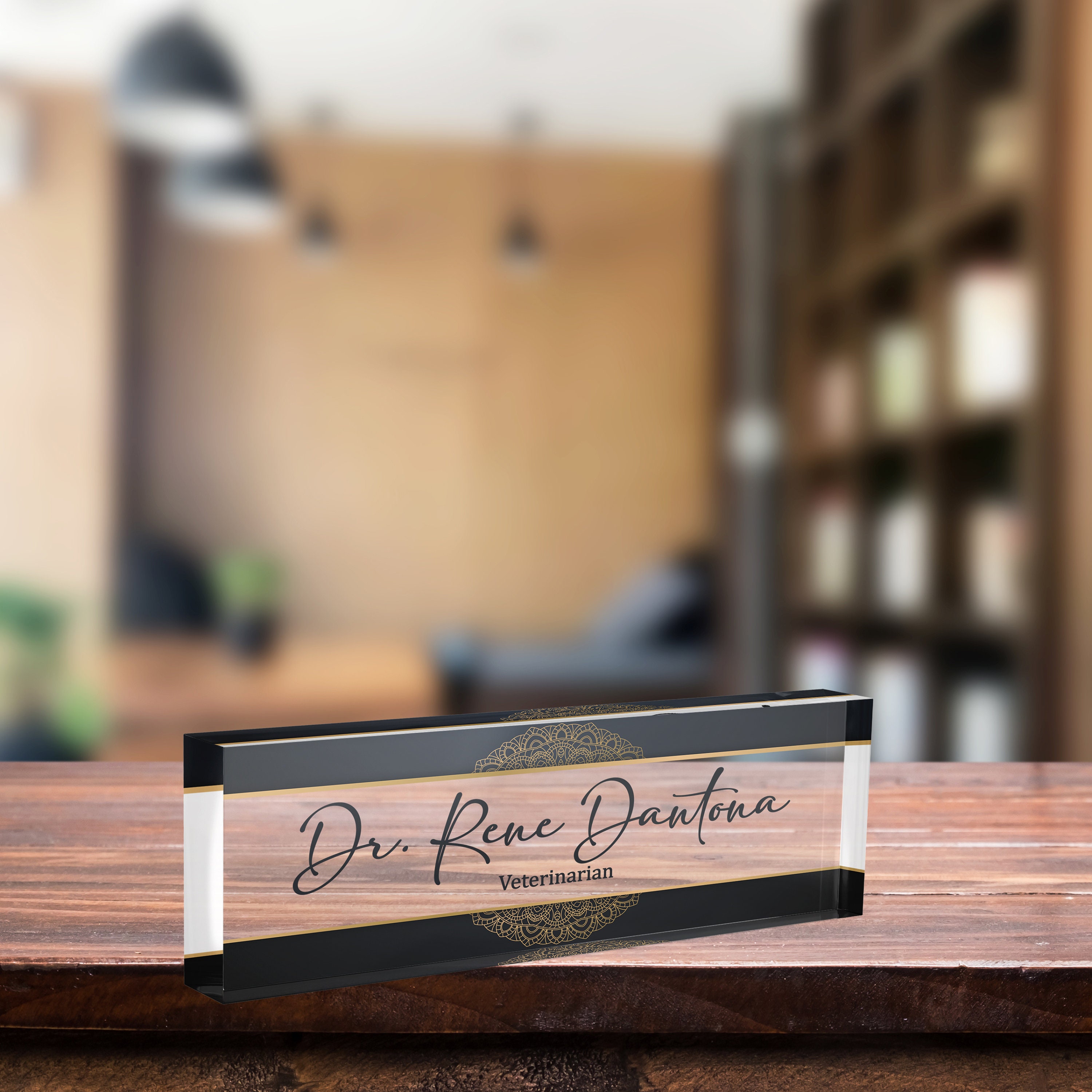 Luxury Concept Desk Name Plate Custom Personalized Desk Sign Plaque ...