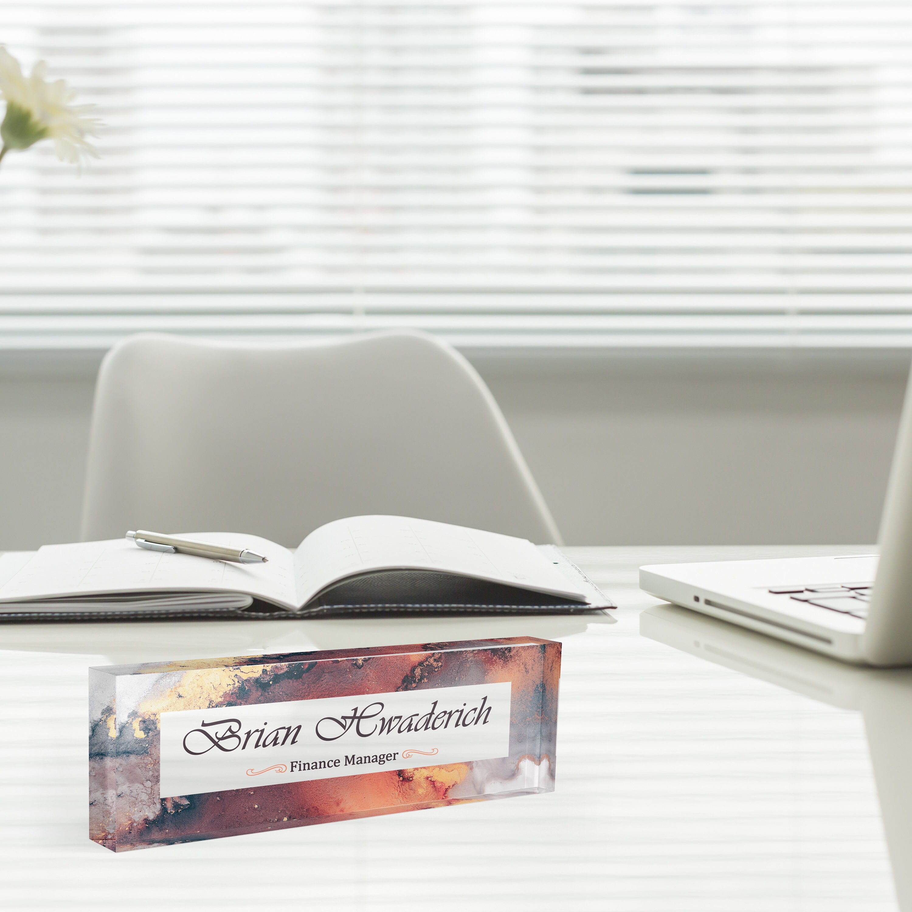 Luxury Desk Name Plate Custom Personalized Desk Sign, Office Gift ...