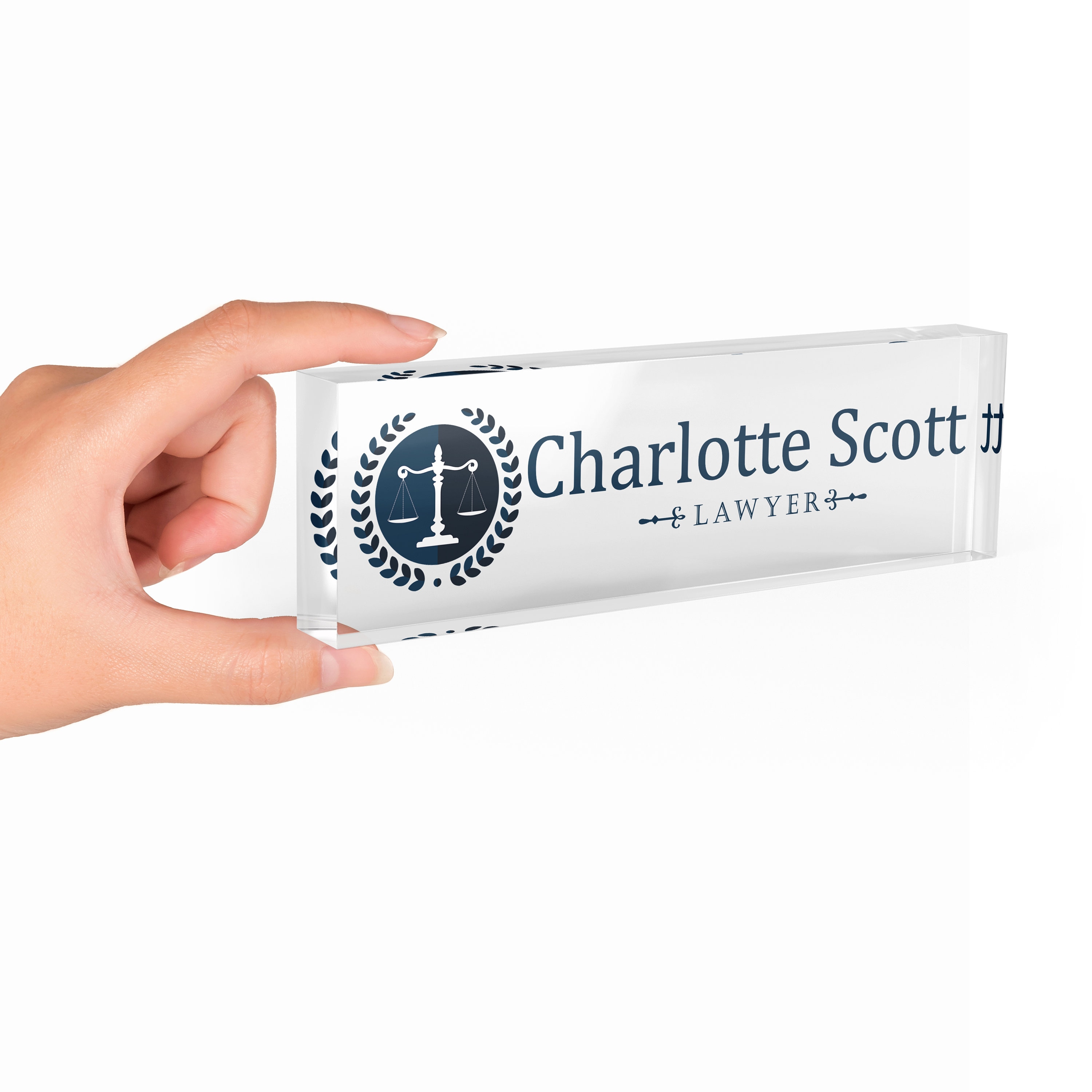 Lawyer Desk Name Plate, Lawyer Business Gift, Custom Personalized Desk ...