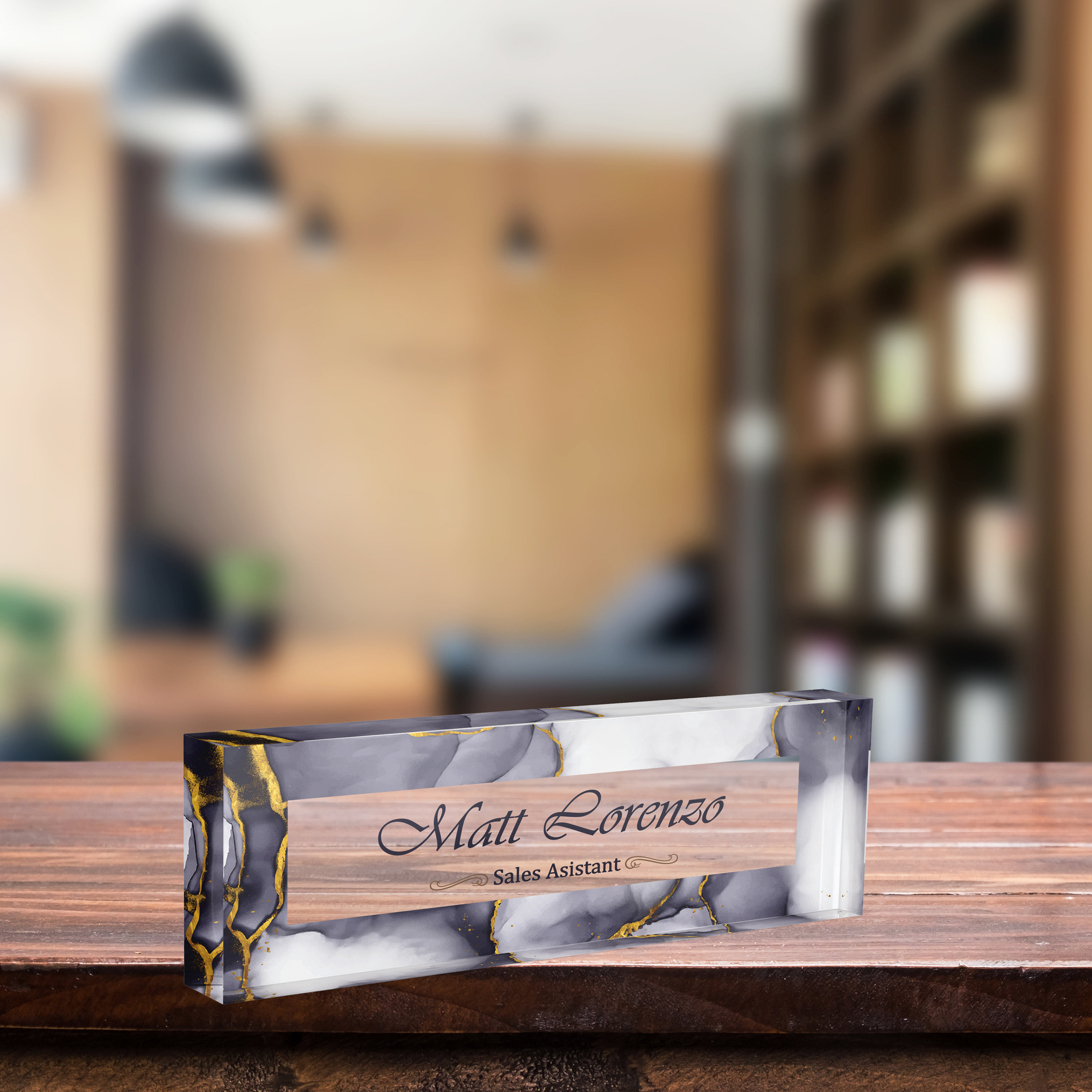 Luxury Desk Name Plate Custom Personalized Desk Sign, Office Gift ...