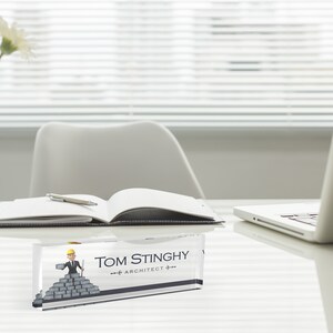 Architect Desk Name Plate Comic Concept Custom Personalized Desk Sign ...