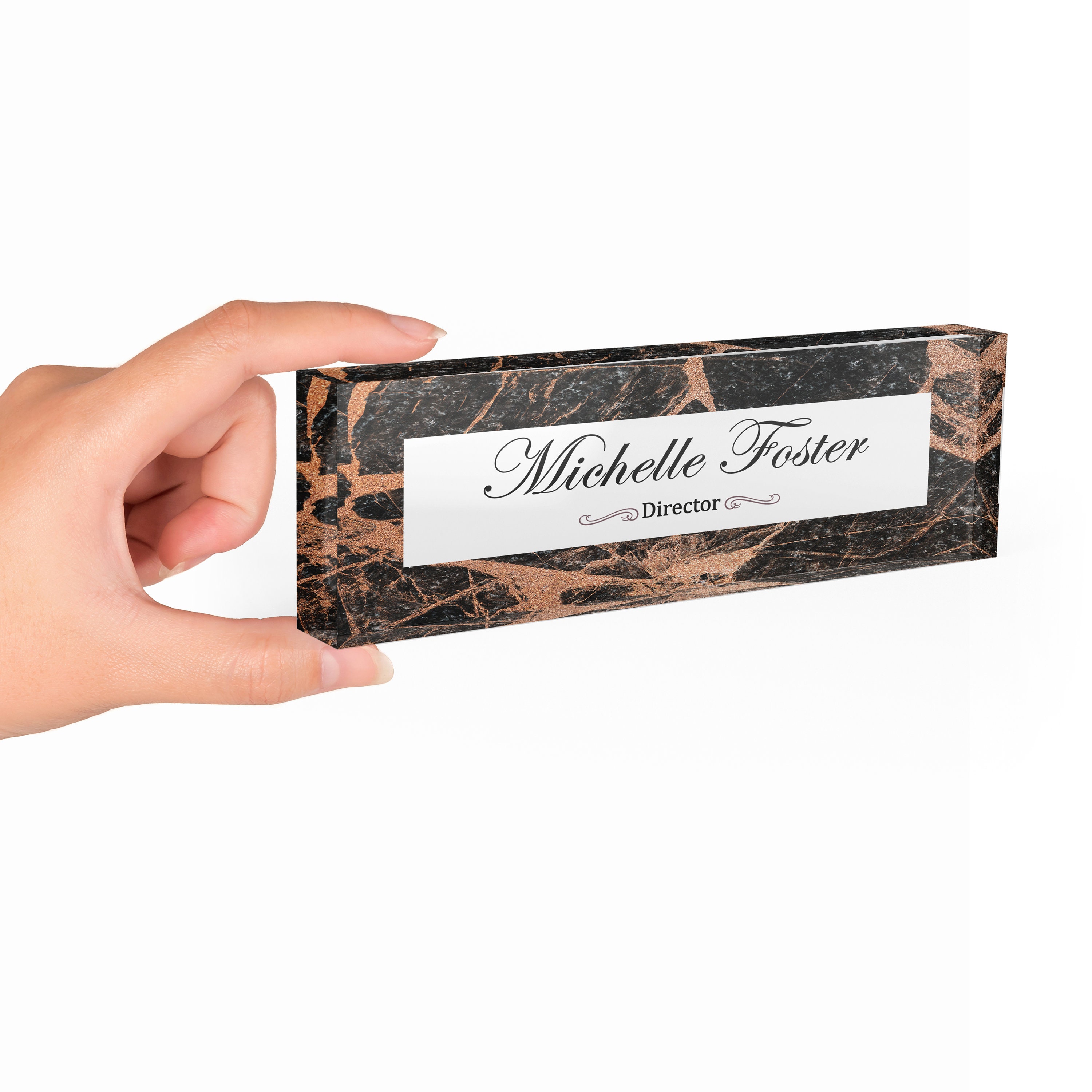 Luxury Desk Name Plate Custom Personalized Desk Sign, Office Gift ...