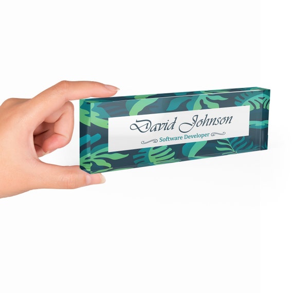 Desk Name Plate Custom Personalized Desk Sign Plaque Office - Etsy